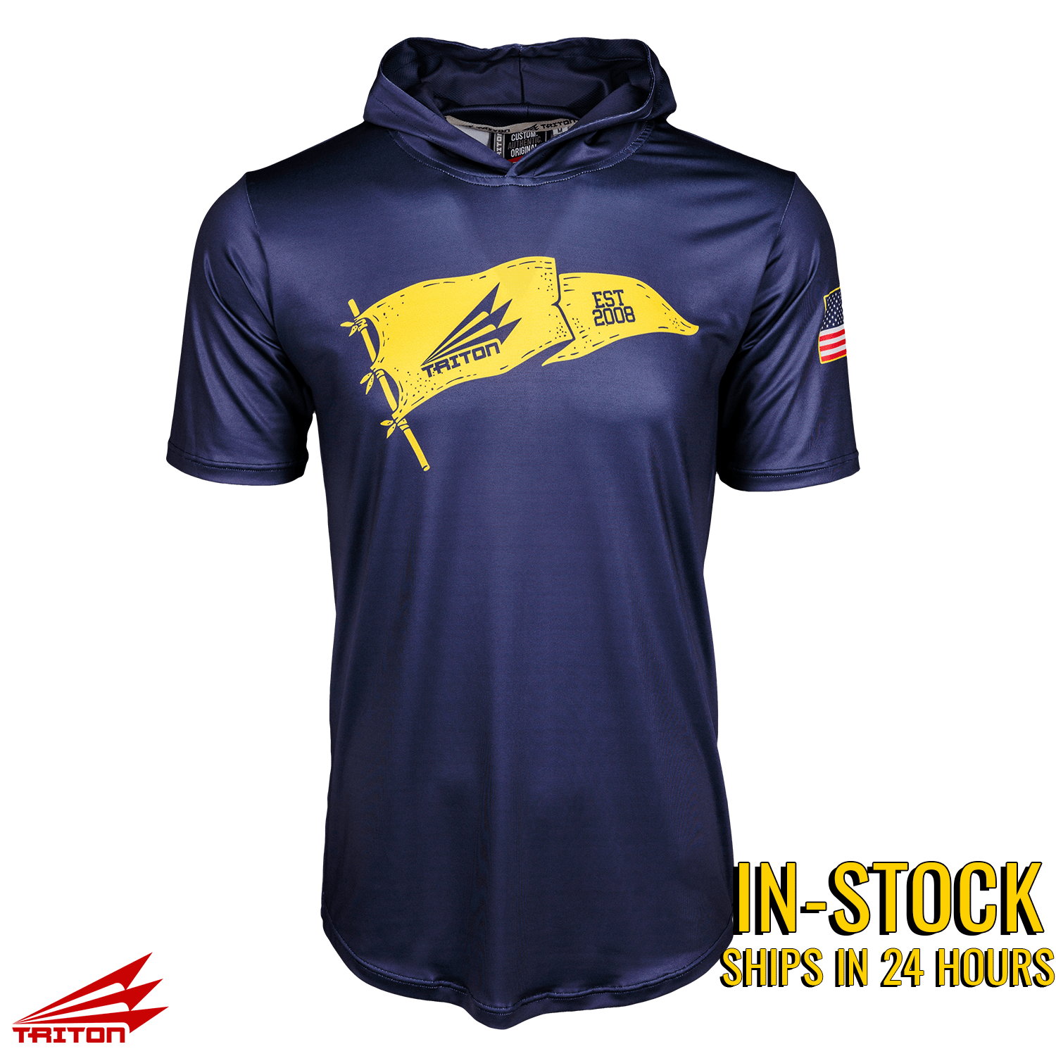 EST 2008 Pro Premier Shortsleeve Hoodie – Triton Swag Shop